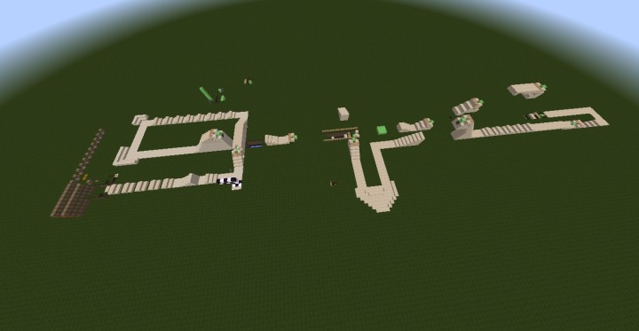 Minecraft MX Track (WIP) (Working jumps!) Minecraft Map