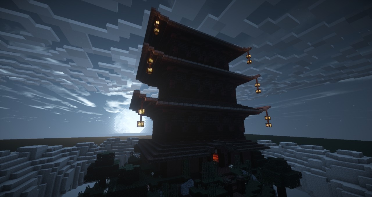 Japanese Element Temple Minecraft Map