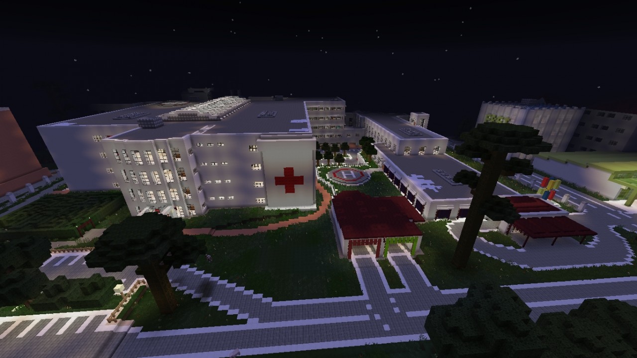 HOSPITAL (fully equipped) Minecraft Map