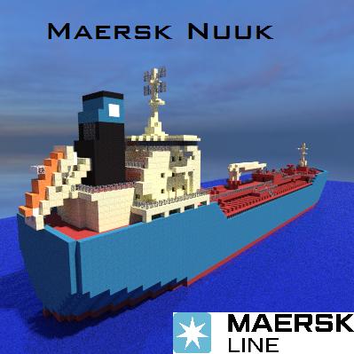 Maersk Nuuk [1:1 Scale Oil Tanker] Minecraft Map
