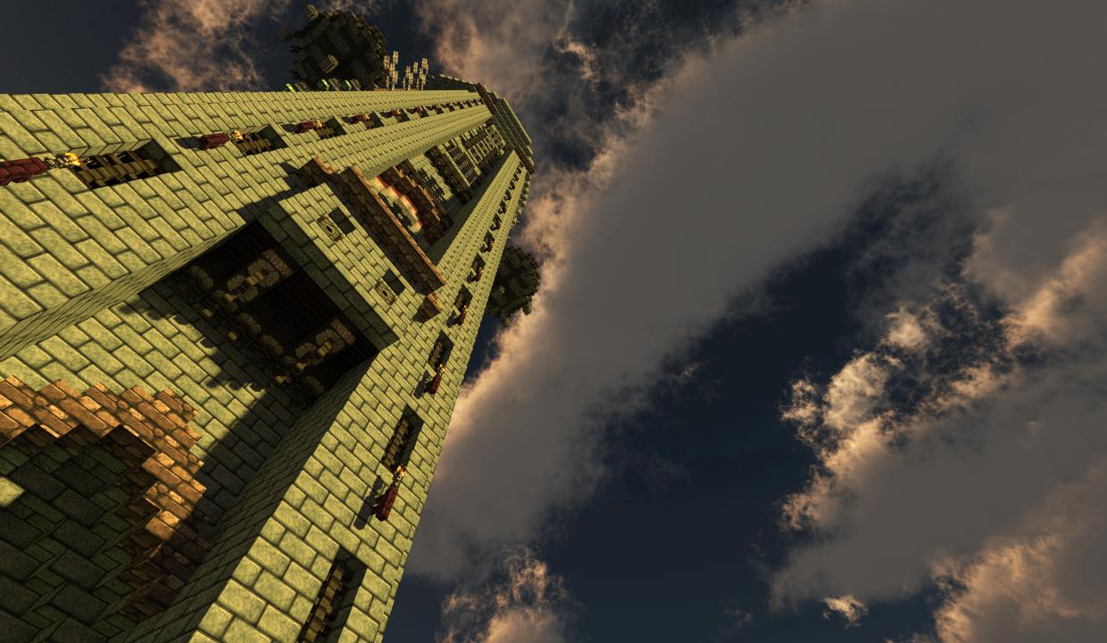 Epic Flying Tower || Cinematic Minecraft Map