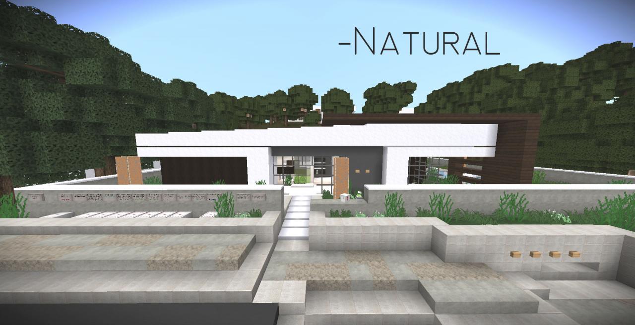 Modern House -Natural Minecraft Map