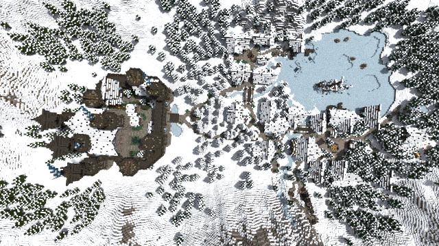 Servina Snowvalley & Castle (Winterspecial) Minecraft Map