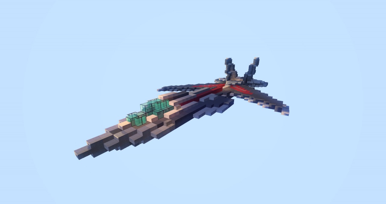 Su-49 | Futuristic Jet Fighter Concept Minecraft Map
