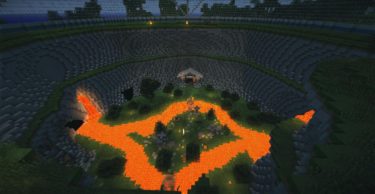 Big Closed Arena in a Dome with souterrains [Download] Minecraft Map