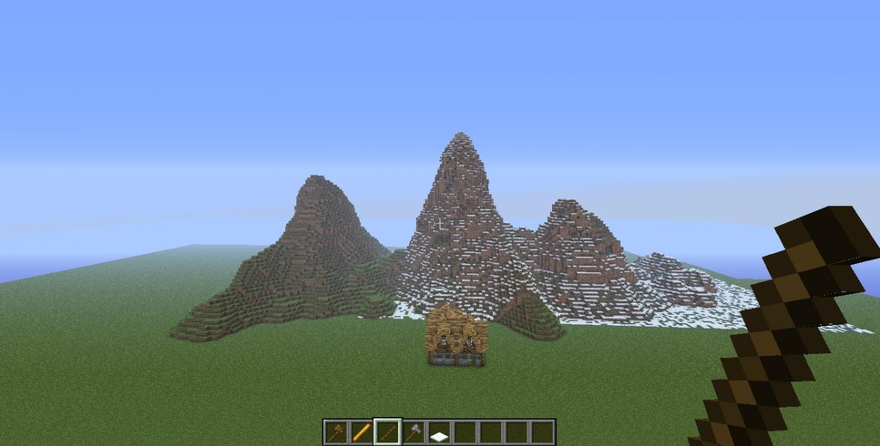 terraform mountians Minecraft Map