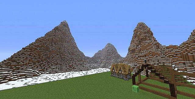terraform mountians Minecraft Map