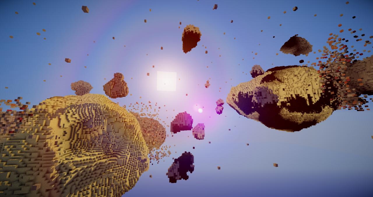 Asteroid chaos Minecraft Map
