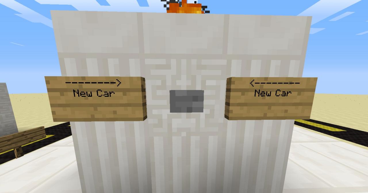 Drivable Car in Vanilla Minecraft Minecraft Map