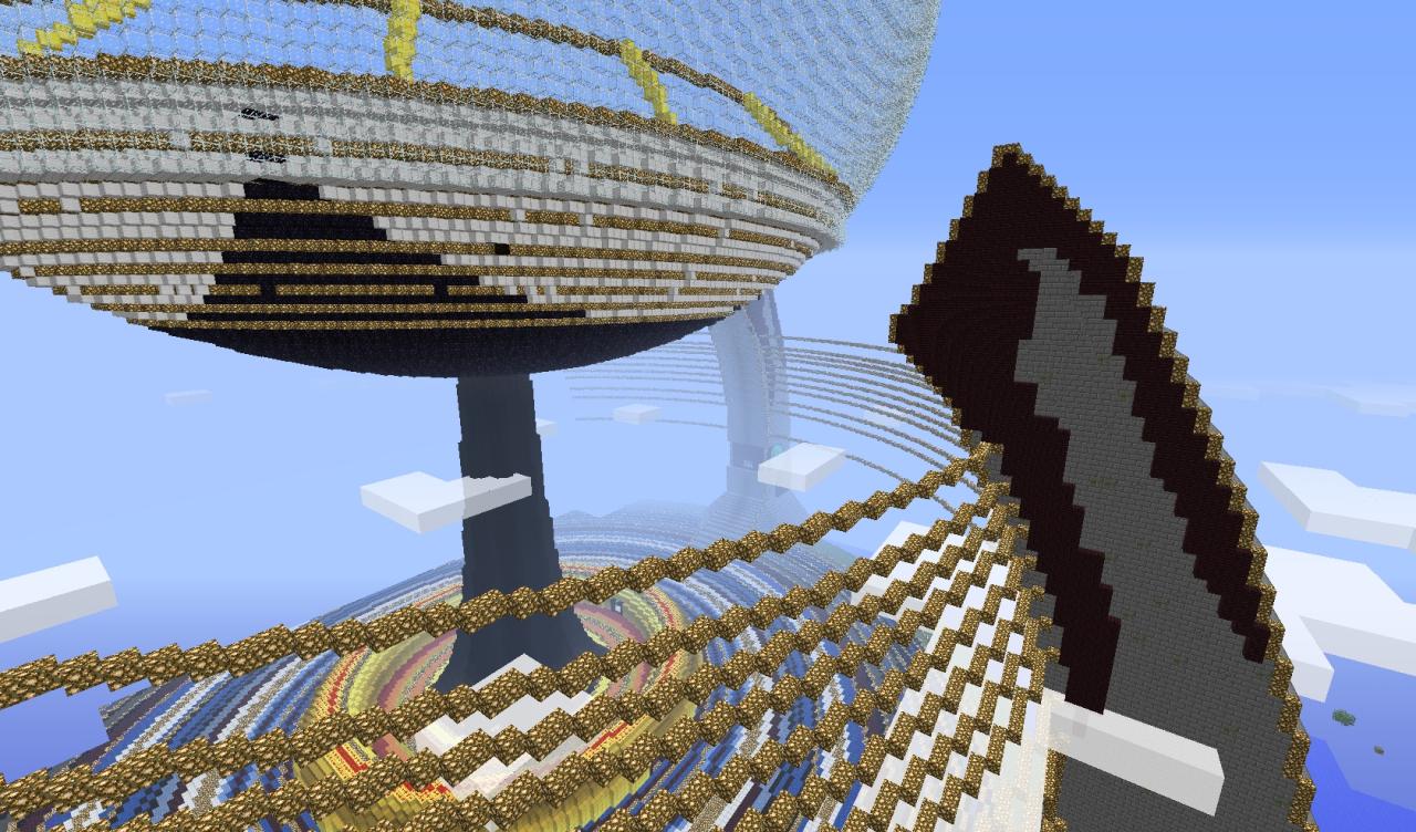 Futuristic server spawn [Electric themed] Minecraft Map