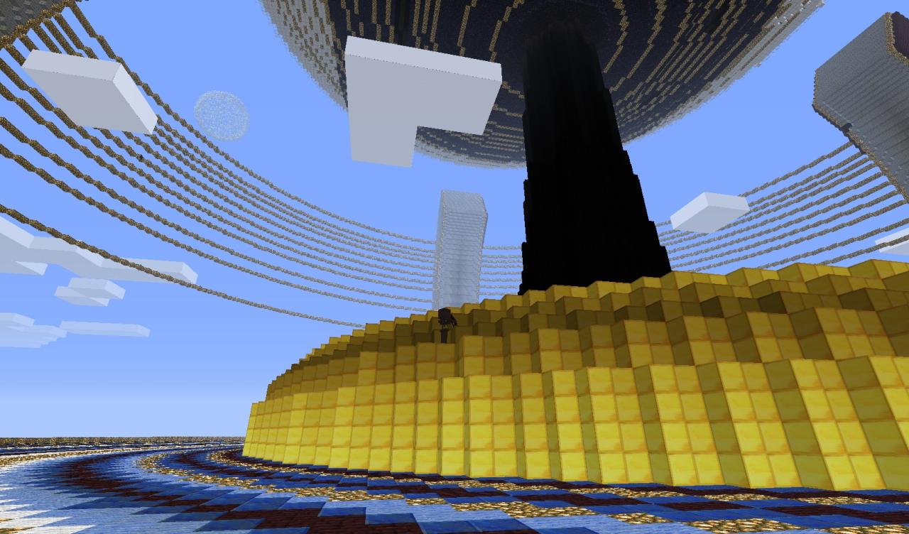 Futuristic server spawn [Electric themed] Minecraft Map