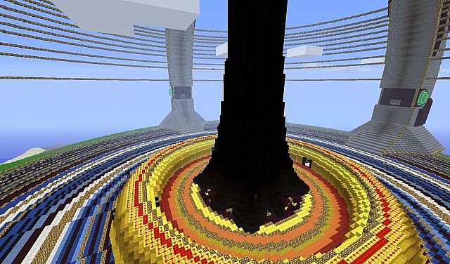 Futuristic server spawn [Electric themed] Minecraft Map