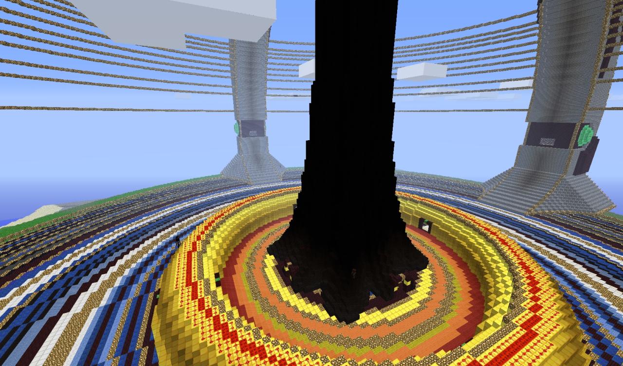 Futuristic server spawn [Electric themed] Minecraft Map