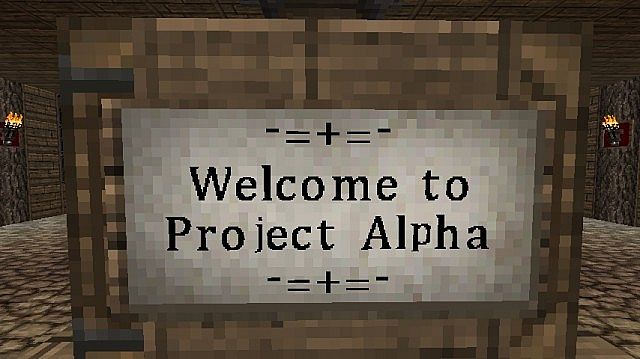 Project Alpha - The Beginning Minecraft Map