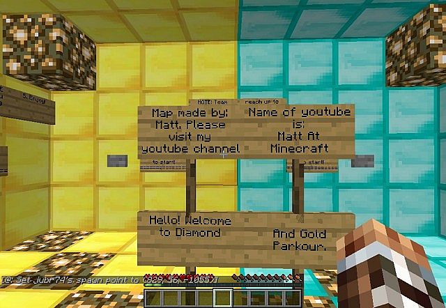 The two elements Parkour Minecraft Map