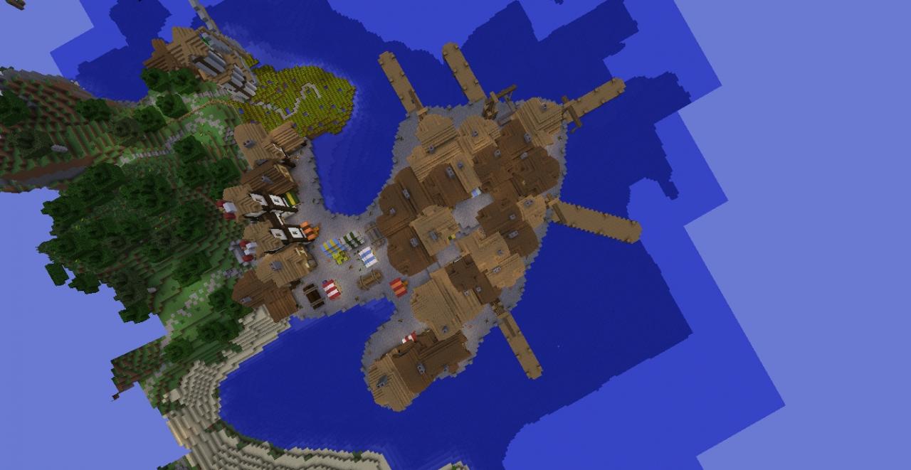Small Port Town Minecraft Map
