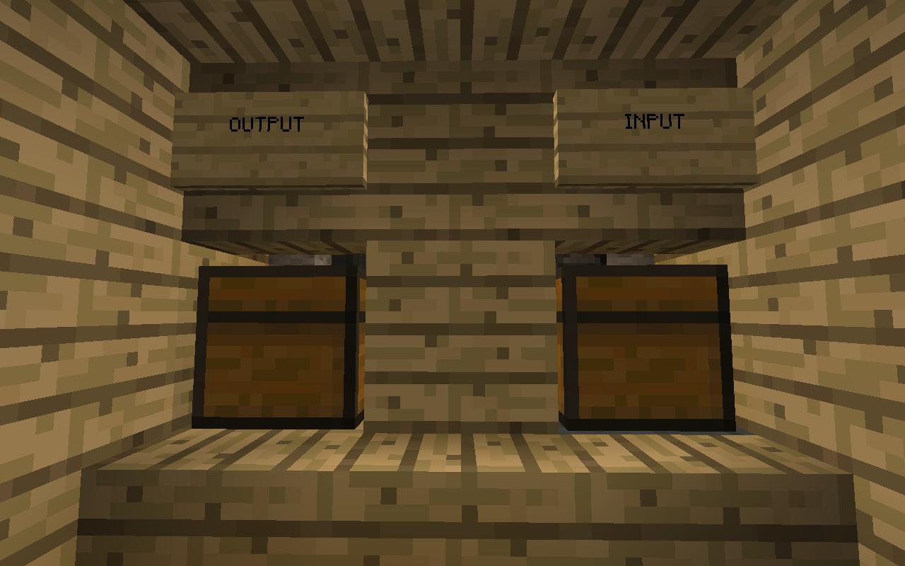 Automatic Storage Silo with a lot of space Minecraft Map