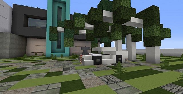 [Silver Springs] Modern House Minecraft Map
