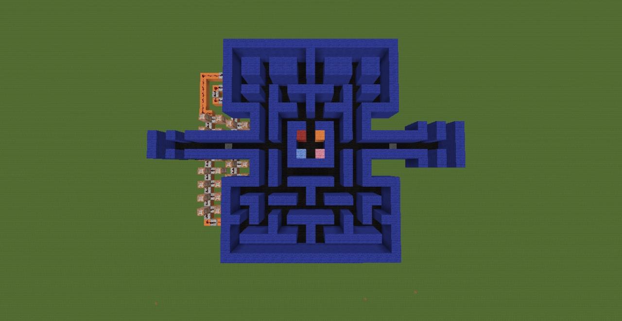 Playable Pacman Minecraft Map
