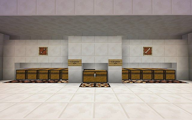 Sorting and Storage System for Skeleton Farm Minecraft Map