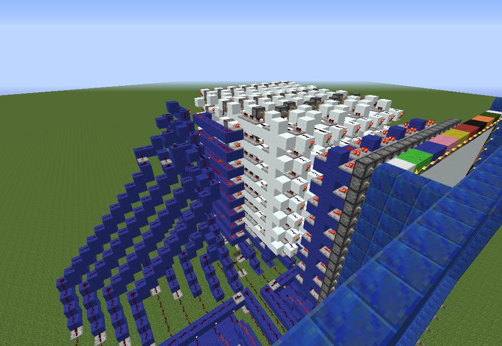 8 bit (8x8) GPU (Graphical processing unit) Minecraft Map