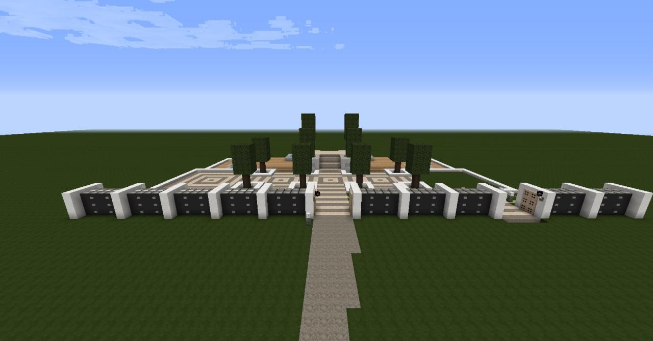 Modern Front Garden Example Minecraft Map