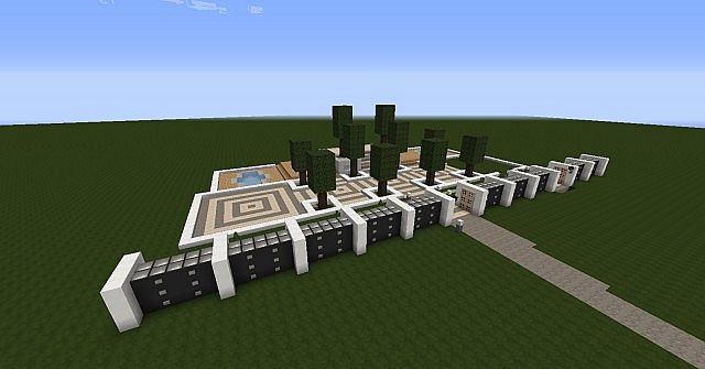 Modern Front Garden Example Minecraft Map