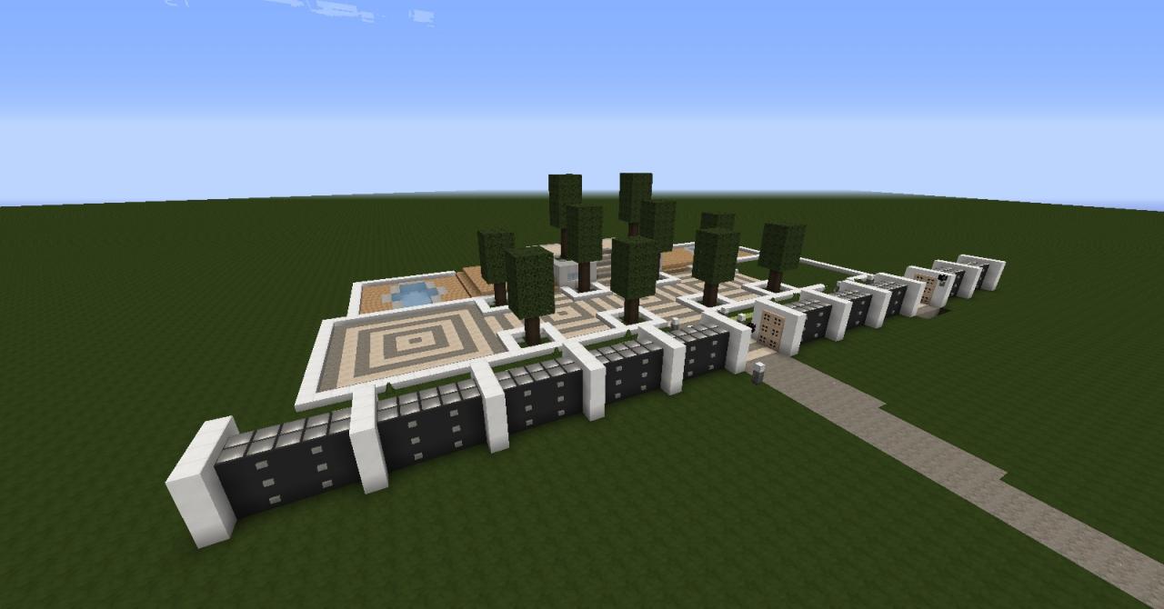 Modern Front Garden Example Minecraft Map