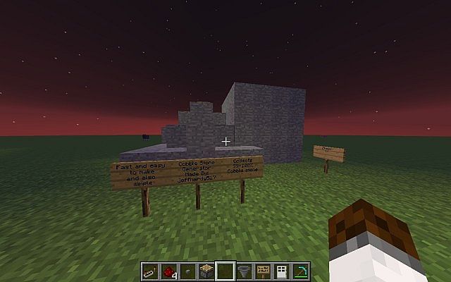 New Simple and Efficient Cobble Generator Minecraft Map