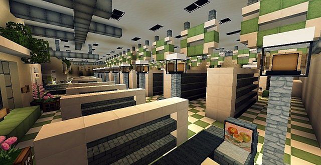 Minecraft Server Shop Designs Mall / Shopping Center Beach Town
