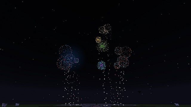 Minecraft firework display V1 Minecraft Map