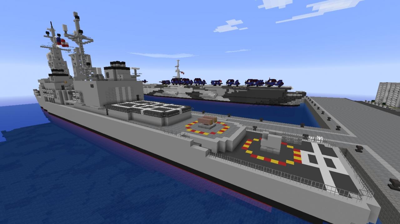 Spruance class destroyer Minecraft Map