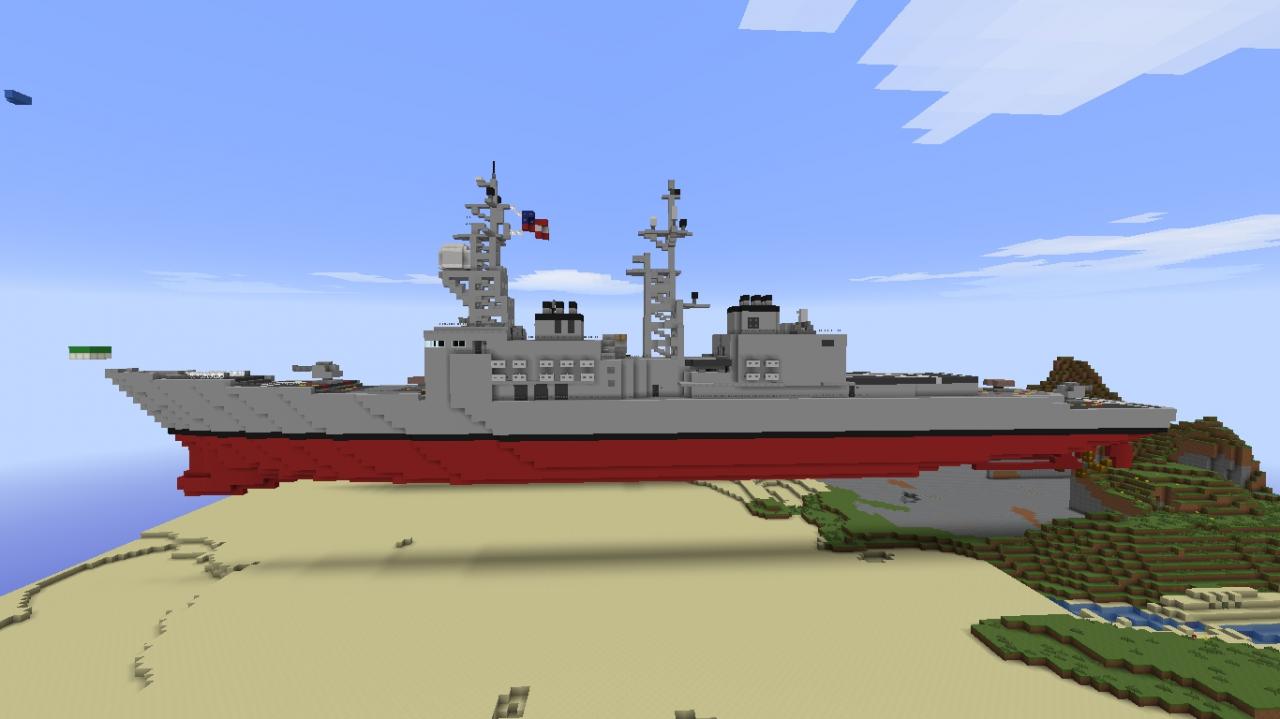 Spruance class destroyer Minecraft Map