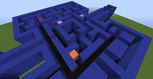 Playable Pacman Minecraft Map