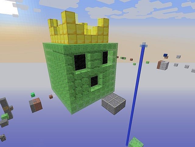 Parkour of the slime king Minecraft Map