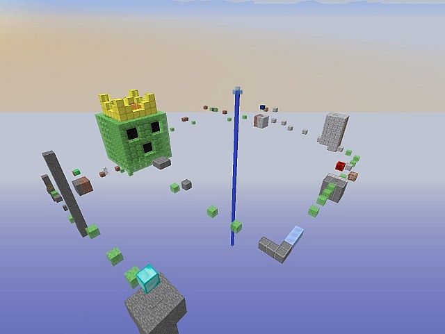 Parkour of the slime king Minecraft Map