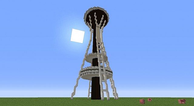 "Seattle" Space Needle Minecraft Map