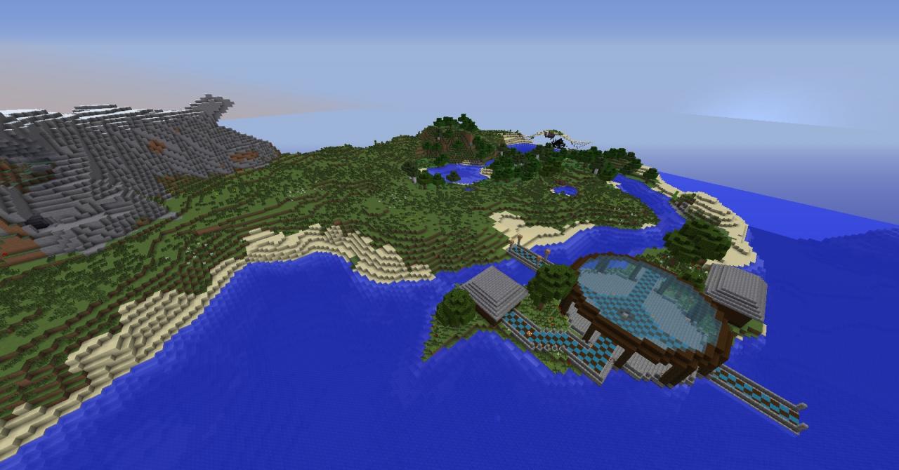 Survival Server Spawn (Great land gen) Minecraft Map