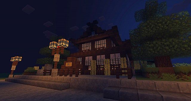 Onsen Ryokan - 温泉 旅館 (Japanese Inn) Minecraft Map