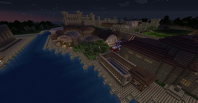 Civil buildings (inner city walls) Minecraft Map