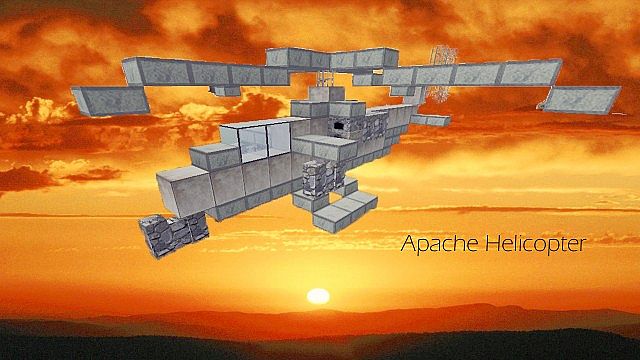 Apache Helicopter Minecraft Map