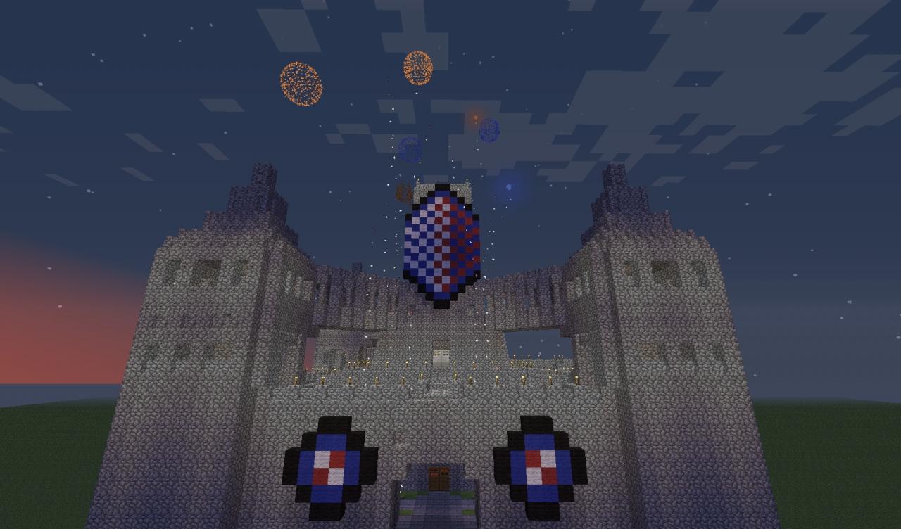 "cobblestone" castle Minecraft Map