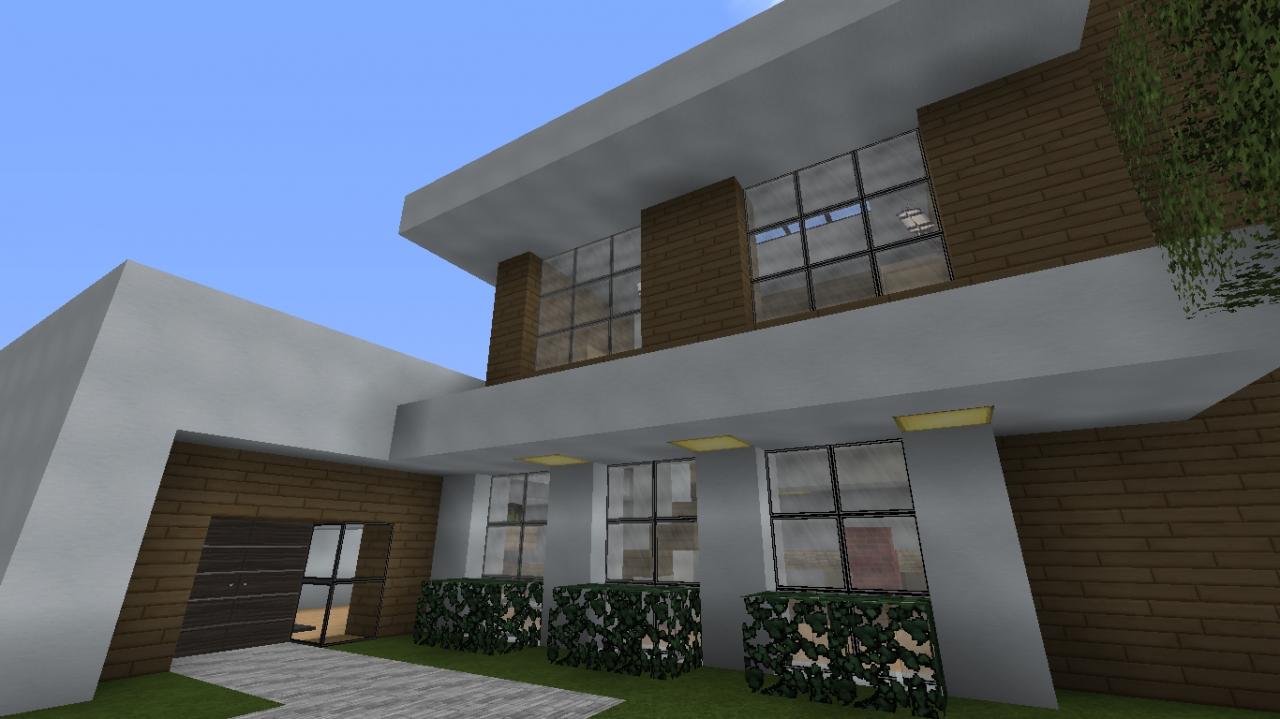 Modern Two-Story House Minecraft Map