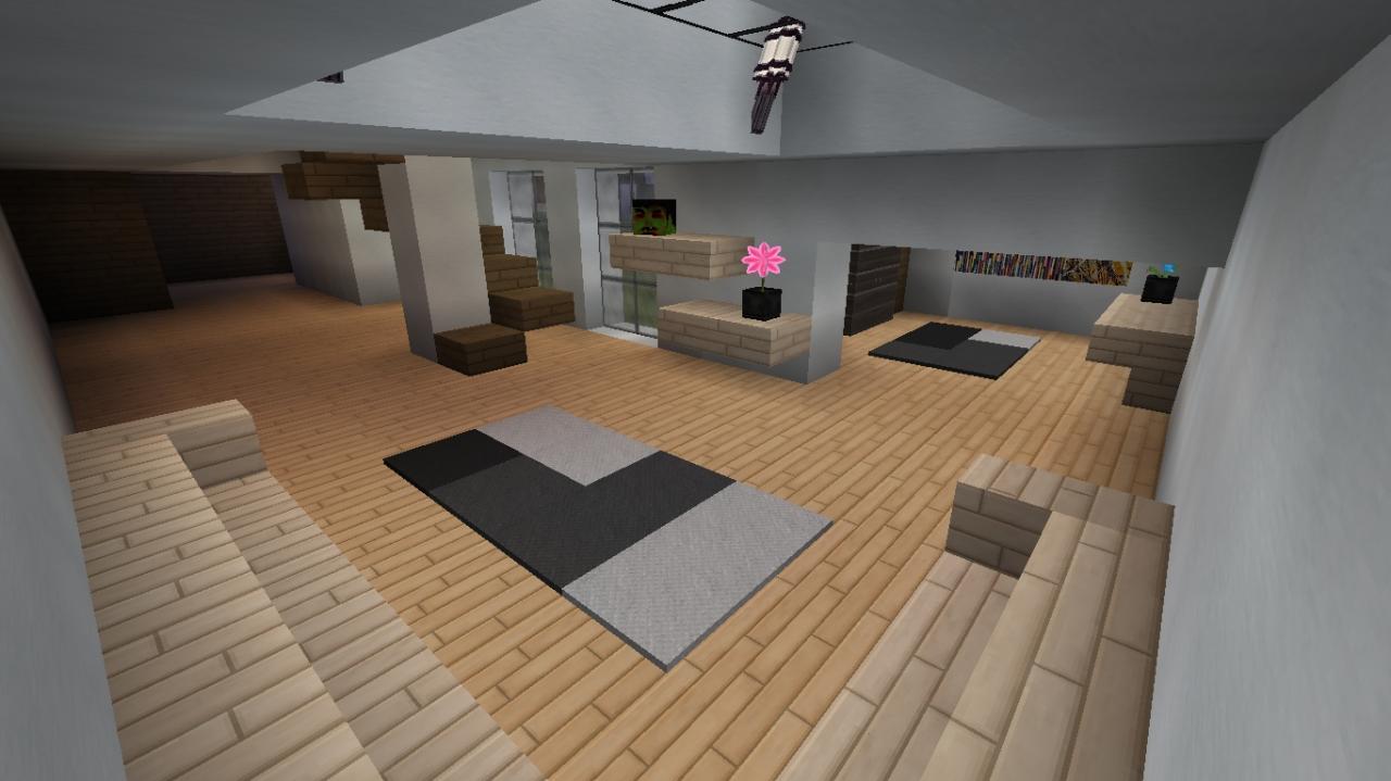Modern Two-Story House Minecraft Map