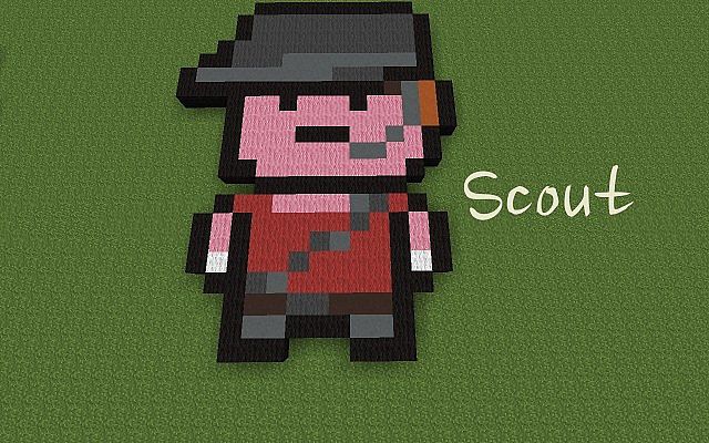 Team Fortress 2 Pixel Art Test (Passed On) Minecraft Project