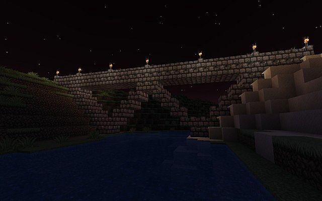 Stone bridge Minecraft Map