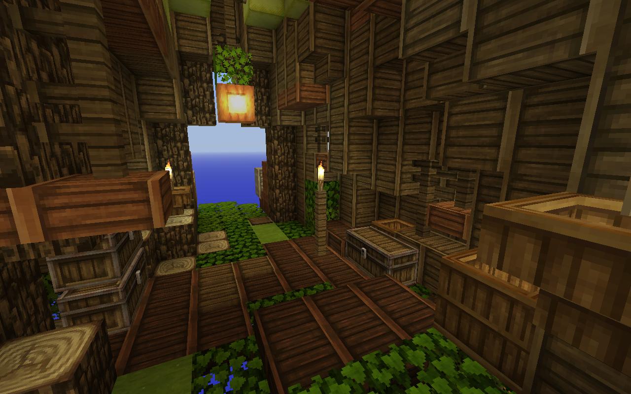 Wood Elven Storehouse Minecraft Map