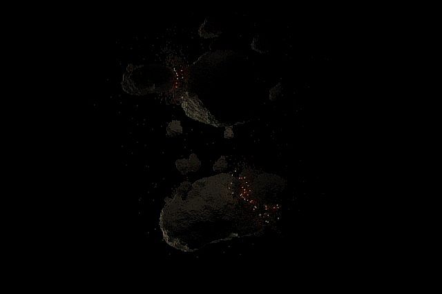 Asteroid chaos Minecraft Map