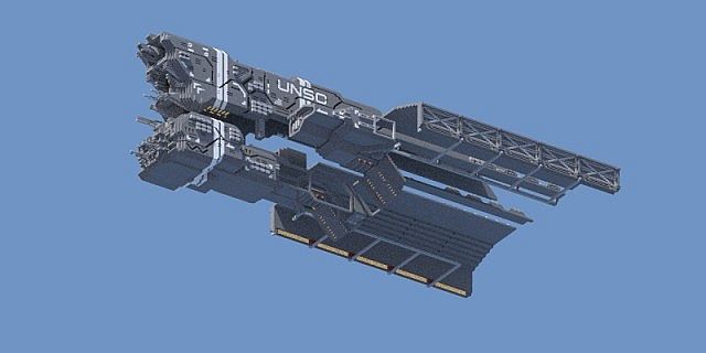 HALO - UNSC : Charon-class light frigate Minecraft Map