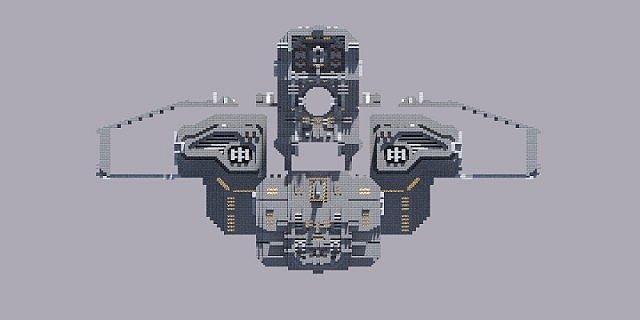HALO - UNSC : Charon-class light frigate Minecraft Map